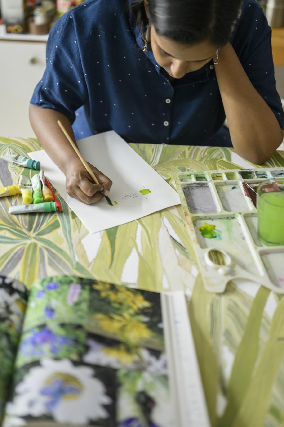 Tilla’s ‘Painted Forest’ wallpapers with Asian Paints - The Hindu